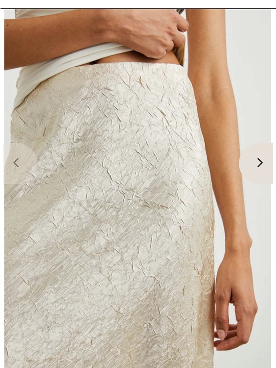 Rails | Skirts | Rails Crinkled Satin Pencil Skirt In Cream | Poshmark